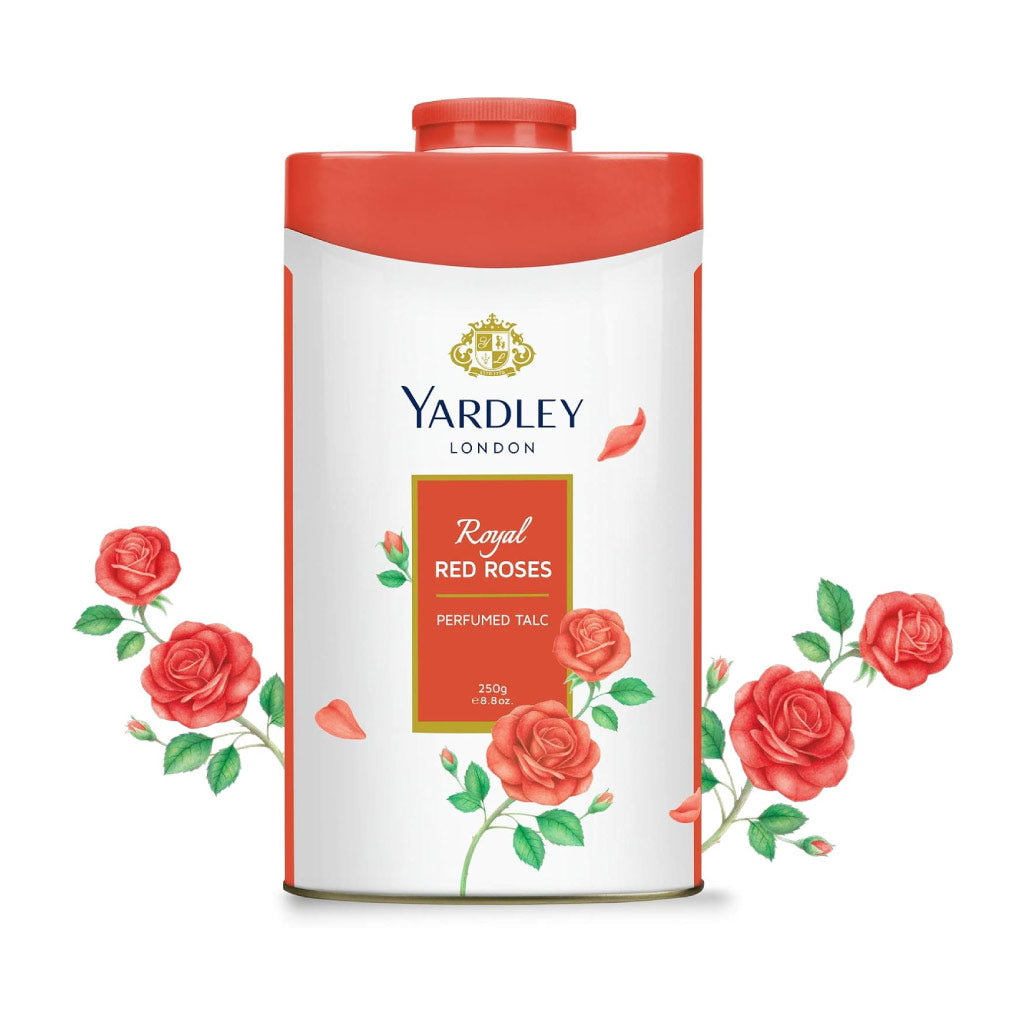 Yardley Talc Red Rose 250gm (2 pcs) | Wellness Terminal UAE