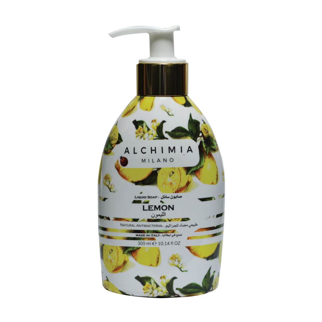 Alchimia Natural Antibacterial Liquid Soap Lemon 300ml (4 pcs ...